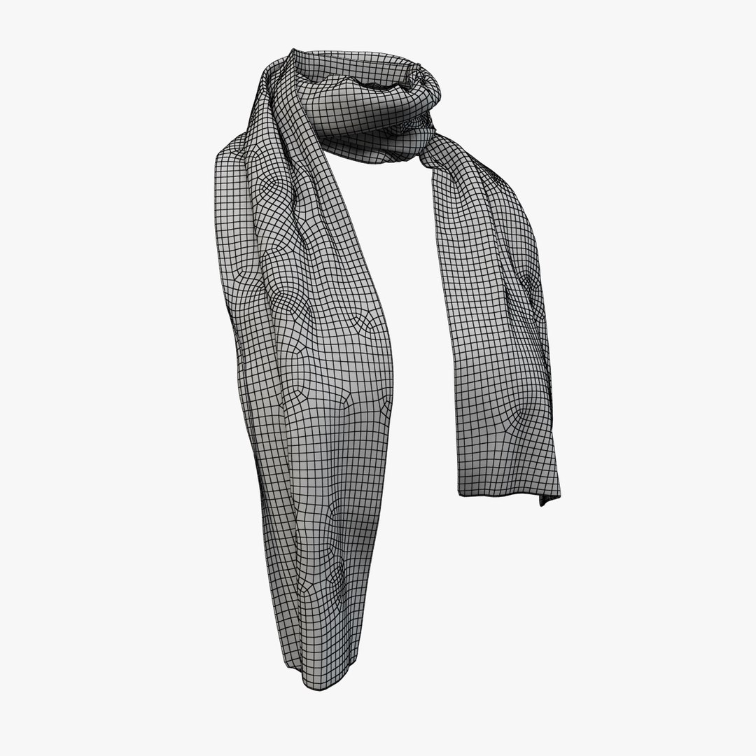 3d Model Scarf Gucci