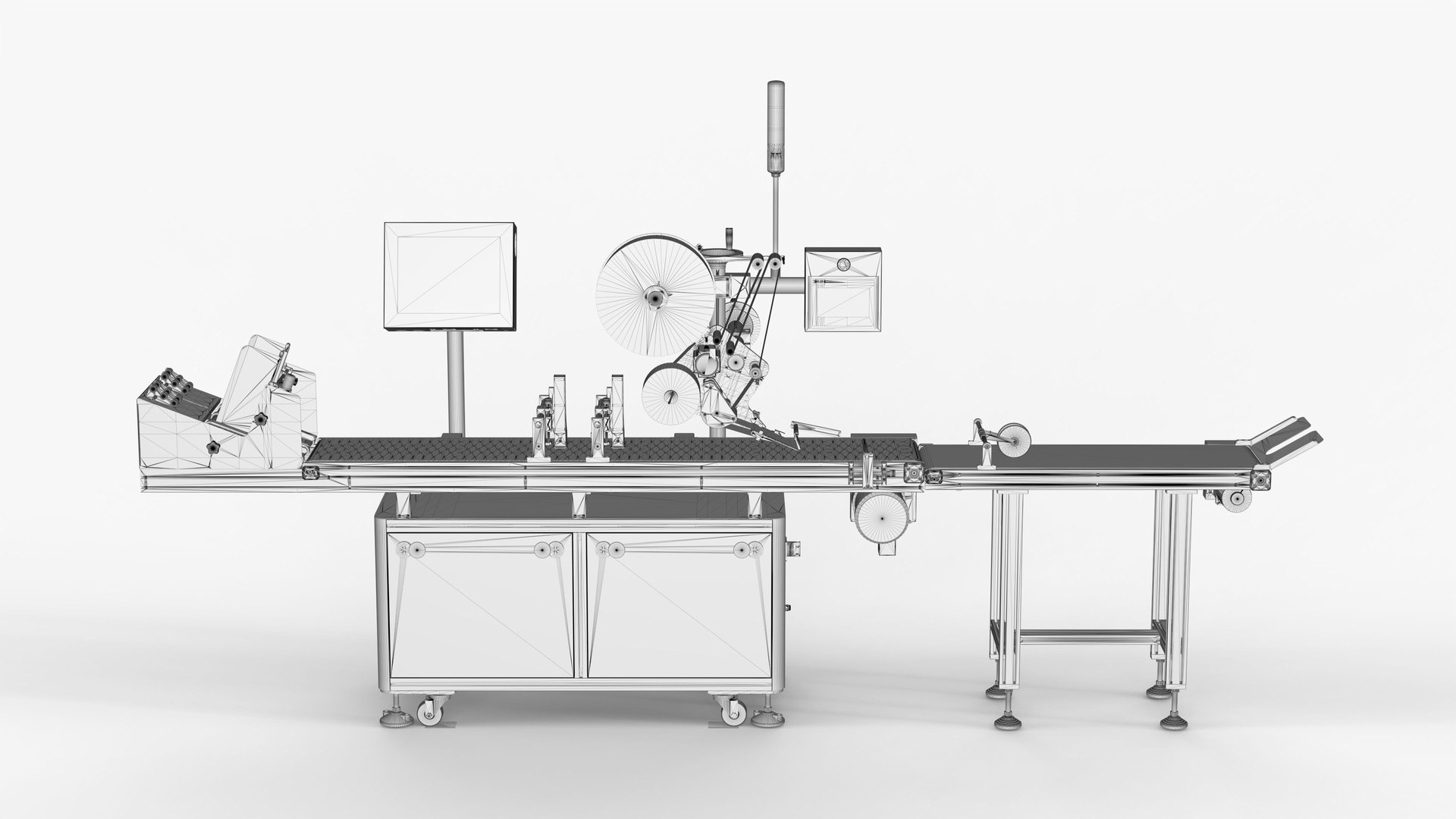 3D Automatic Labeling Machine Model - TurboSquid 2140247