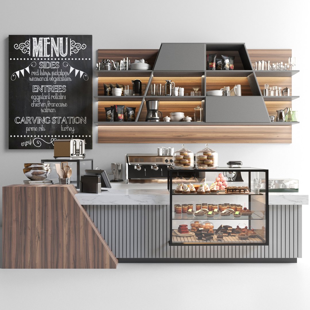 3D Coffee Shop Design 2 - TurboSquid 1745711