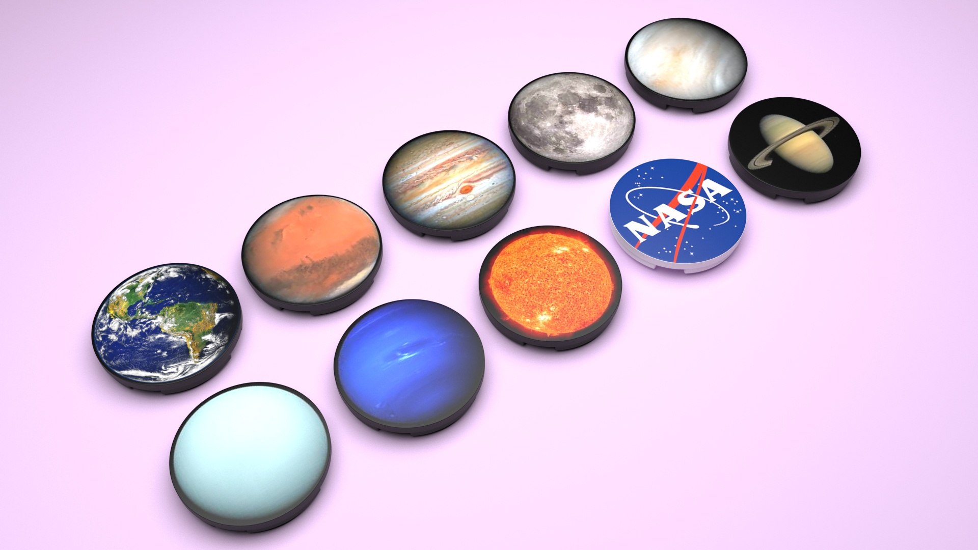 3D Planets Lego Tiles Set Model - TurboSquid 1886747