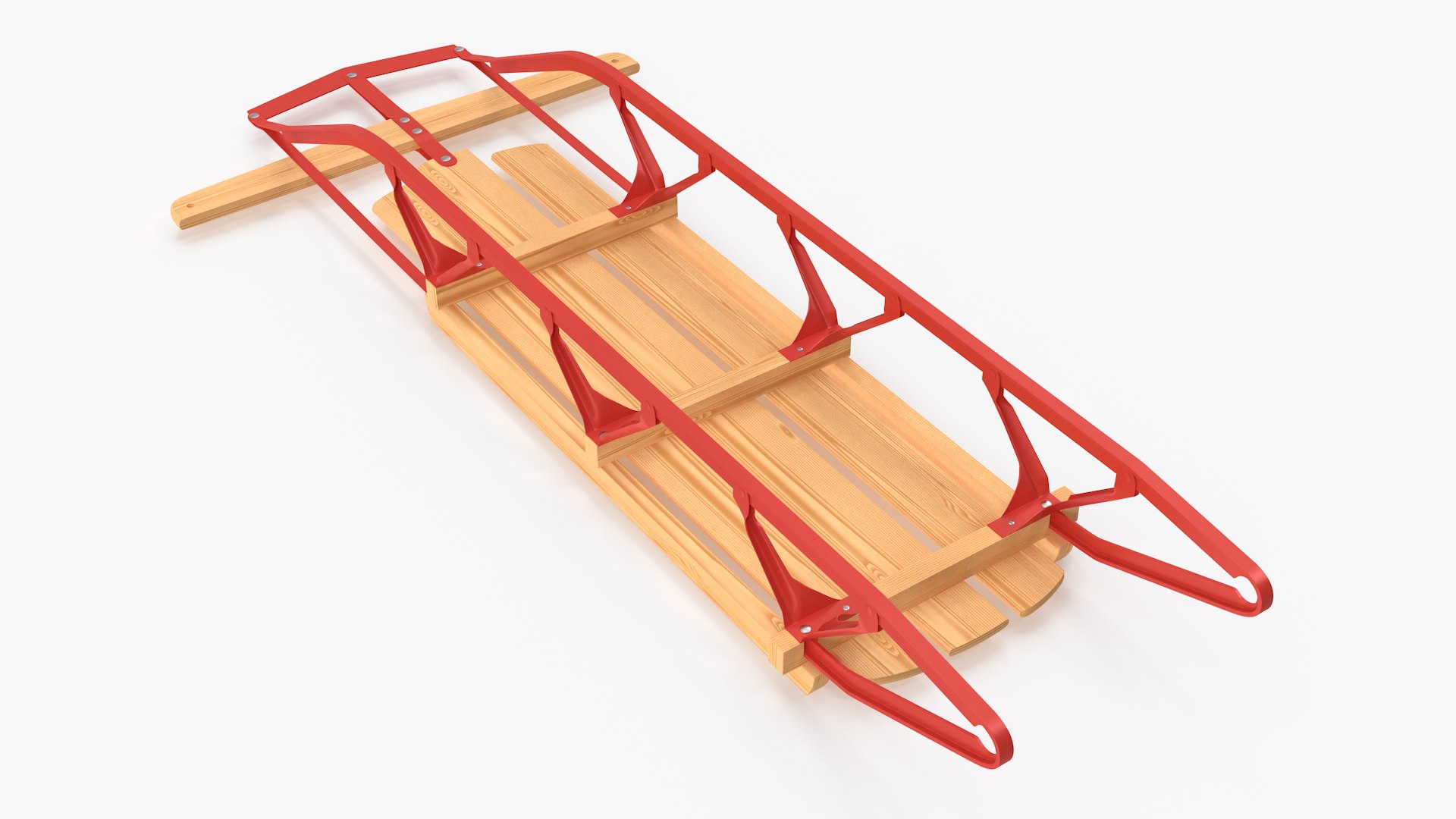 Wooden Snow Sled Model - TurboSquid 1994612