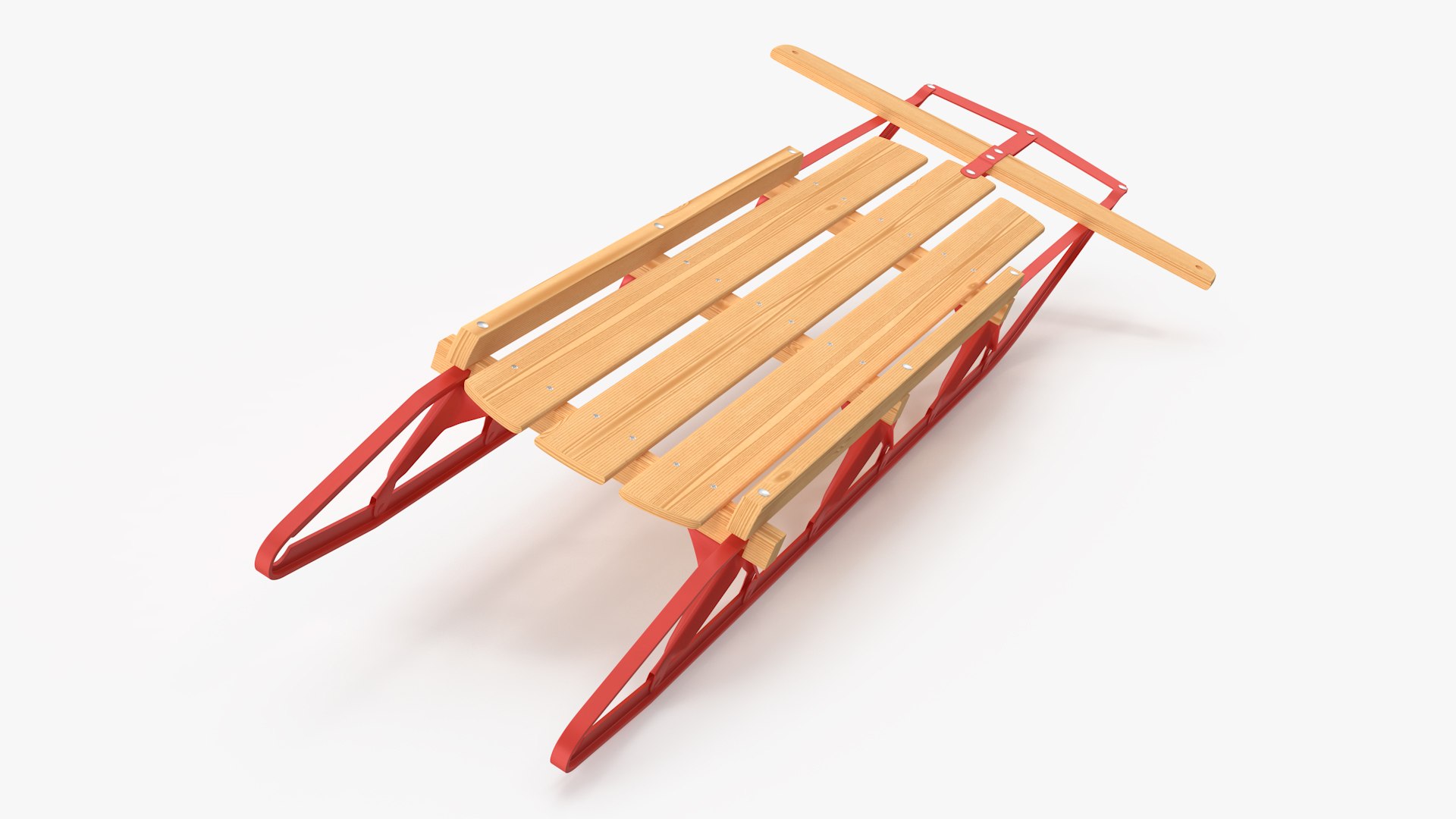 Wooden Snow Sled Model - TurboSquid 1994612