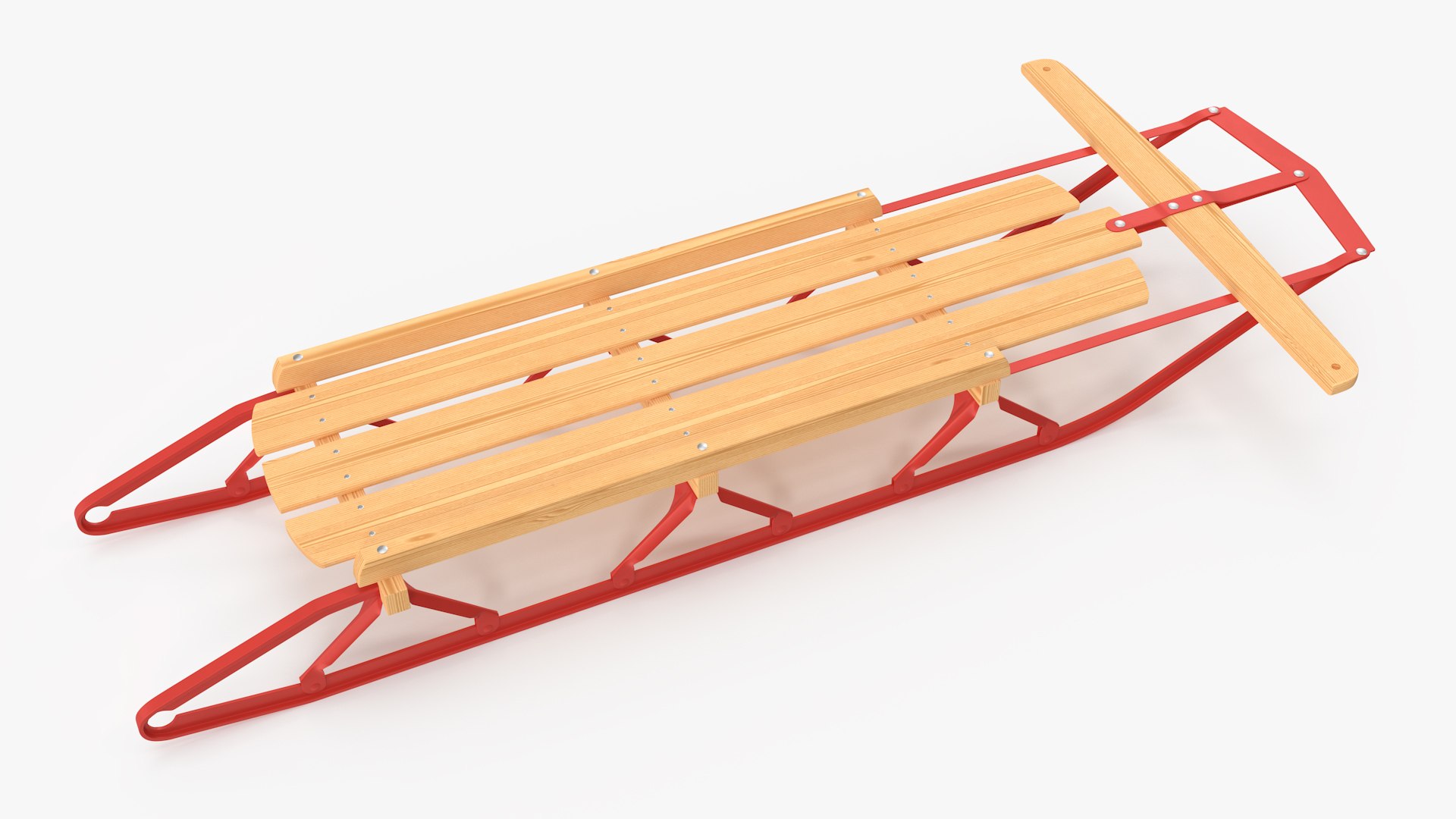 Wooden Snow Sled Model - TurboSquid 1994612