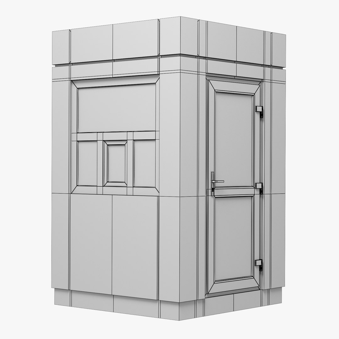 Security Booth Model - TurboSquid 1474056
