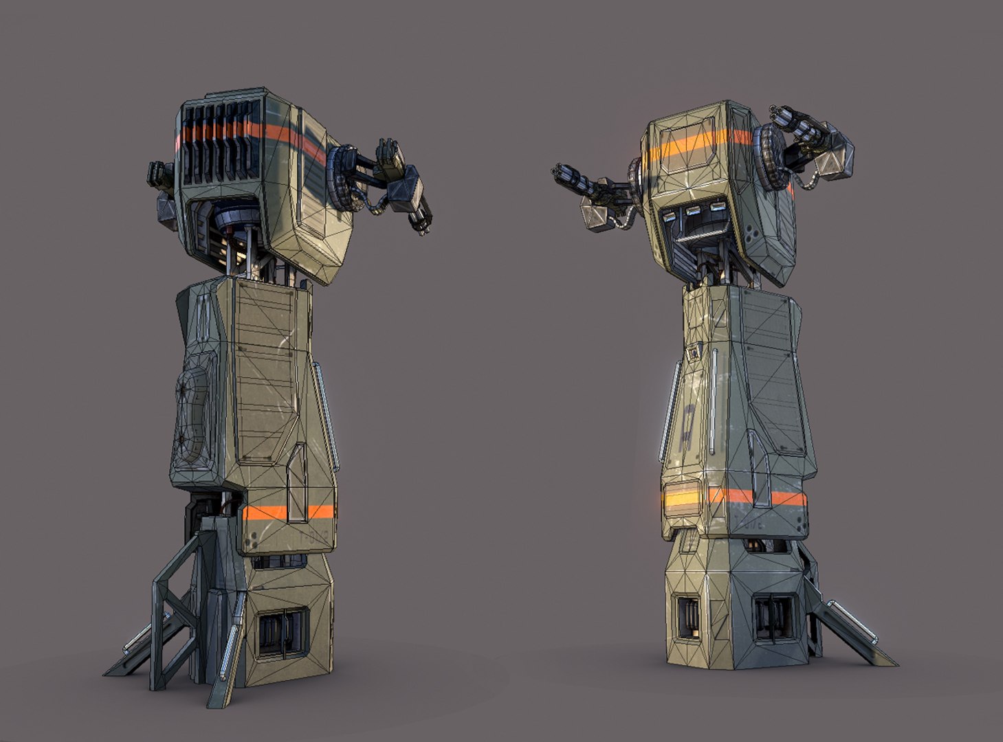 Turret Tower 3d Model