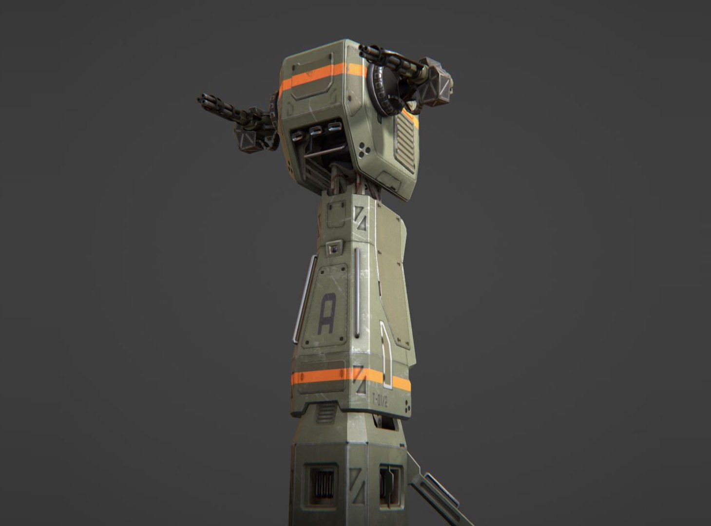 Turret Tower 3d Model