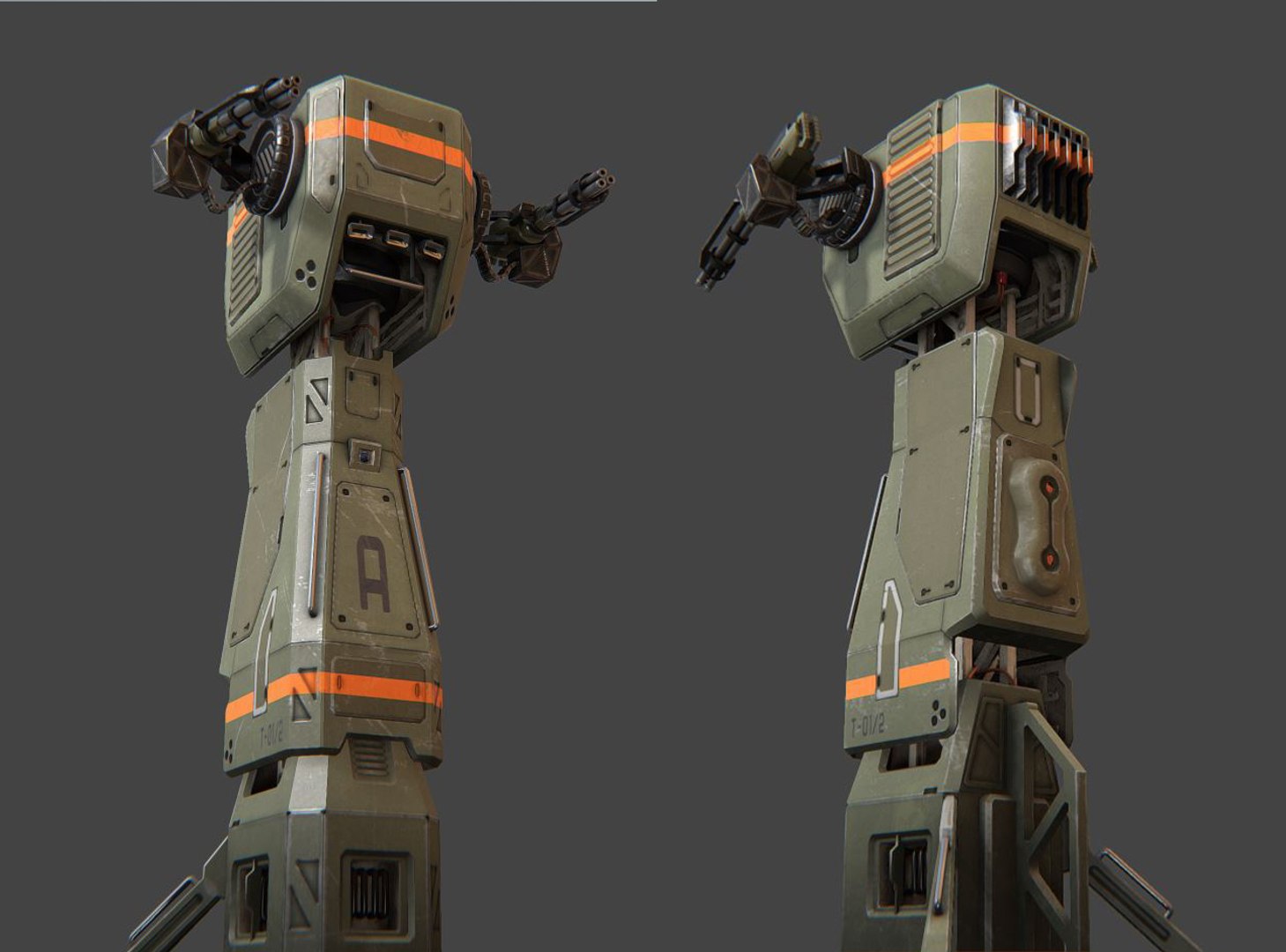 Turret Tower 3d Model