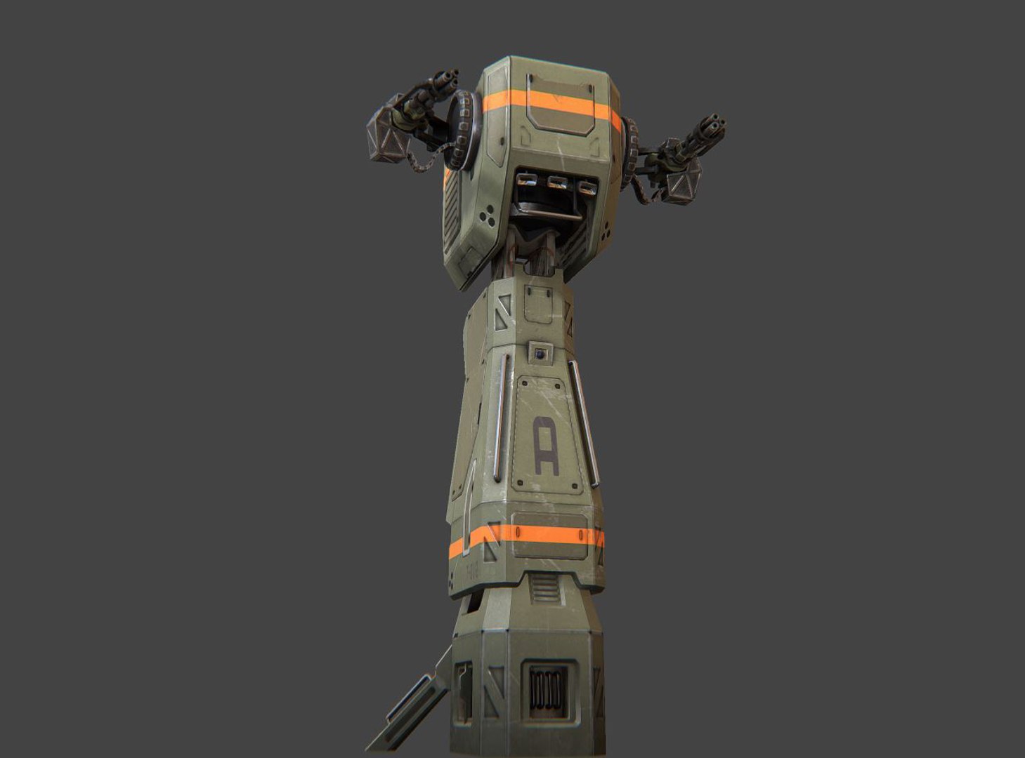Turret Tower 3d Model