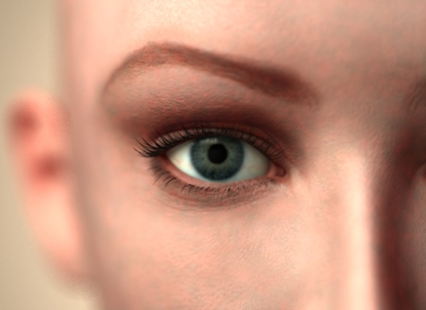 girl face 3d max