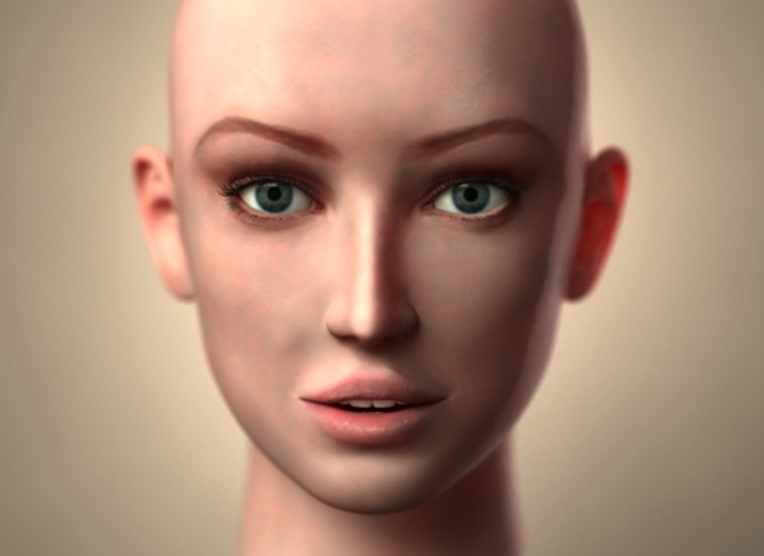 girl face 3d max