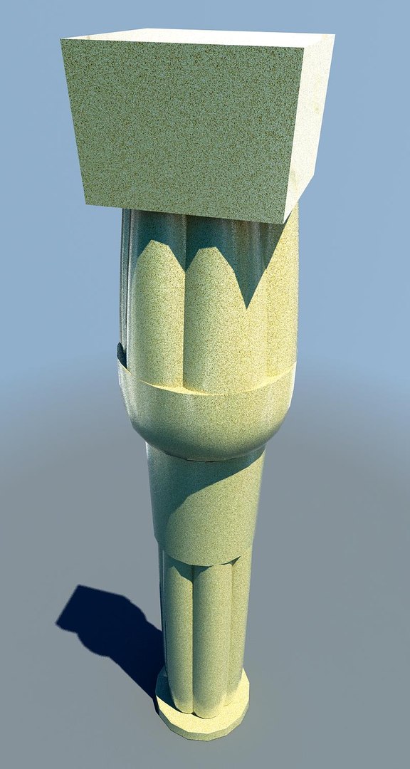 Papyrus Column 3d C4d