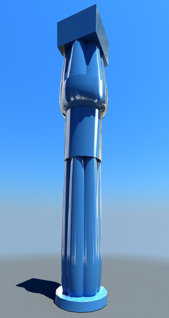 Papyrus Column 3d C4d