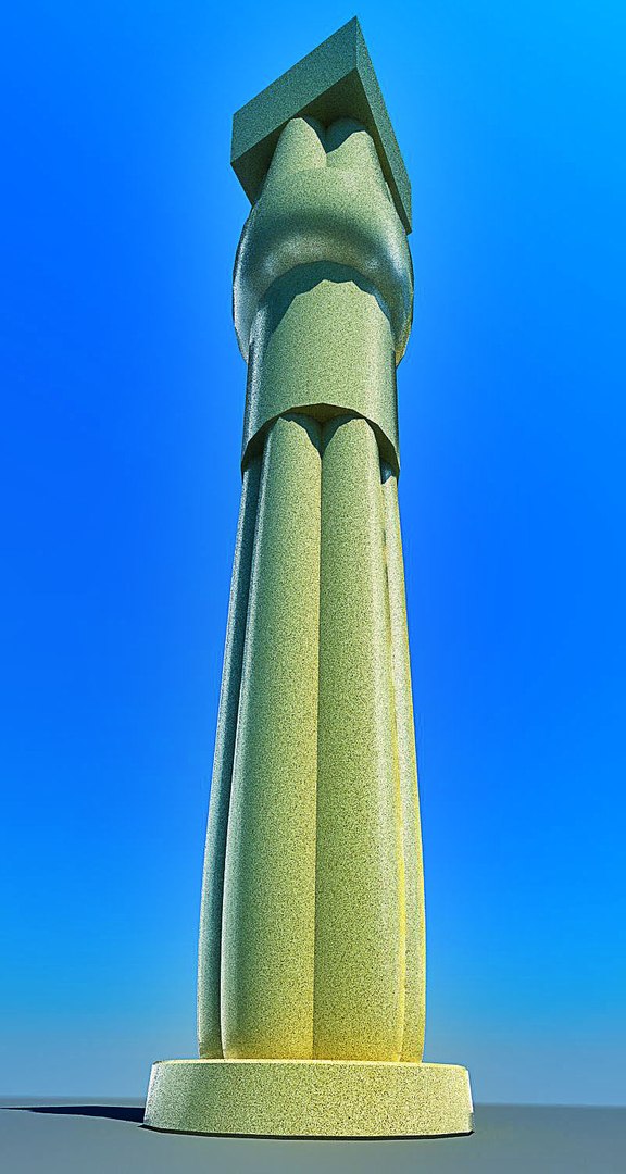 Papyrus Column 3d C4d