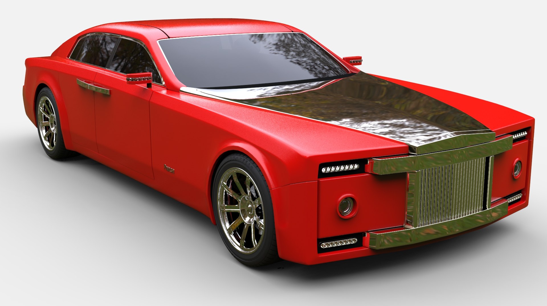 3D Limousine Car Concept Design Model - TurboSquid 1717717