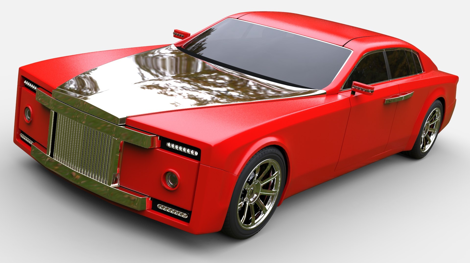 3D Limousine Car Concept Design Model - TurboSquid 1717717