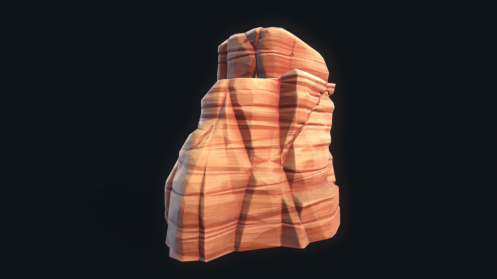 Stylized Desert Rock 4 Model - TurboSquid 2134716