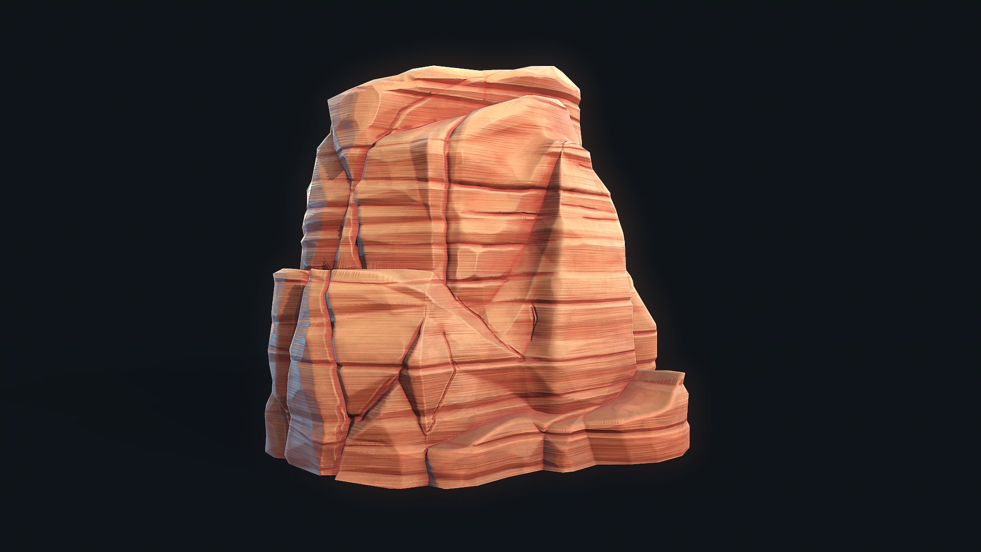 Stylized Desert Rock 4 Model - TurboSquid 2134716
