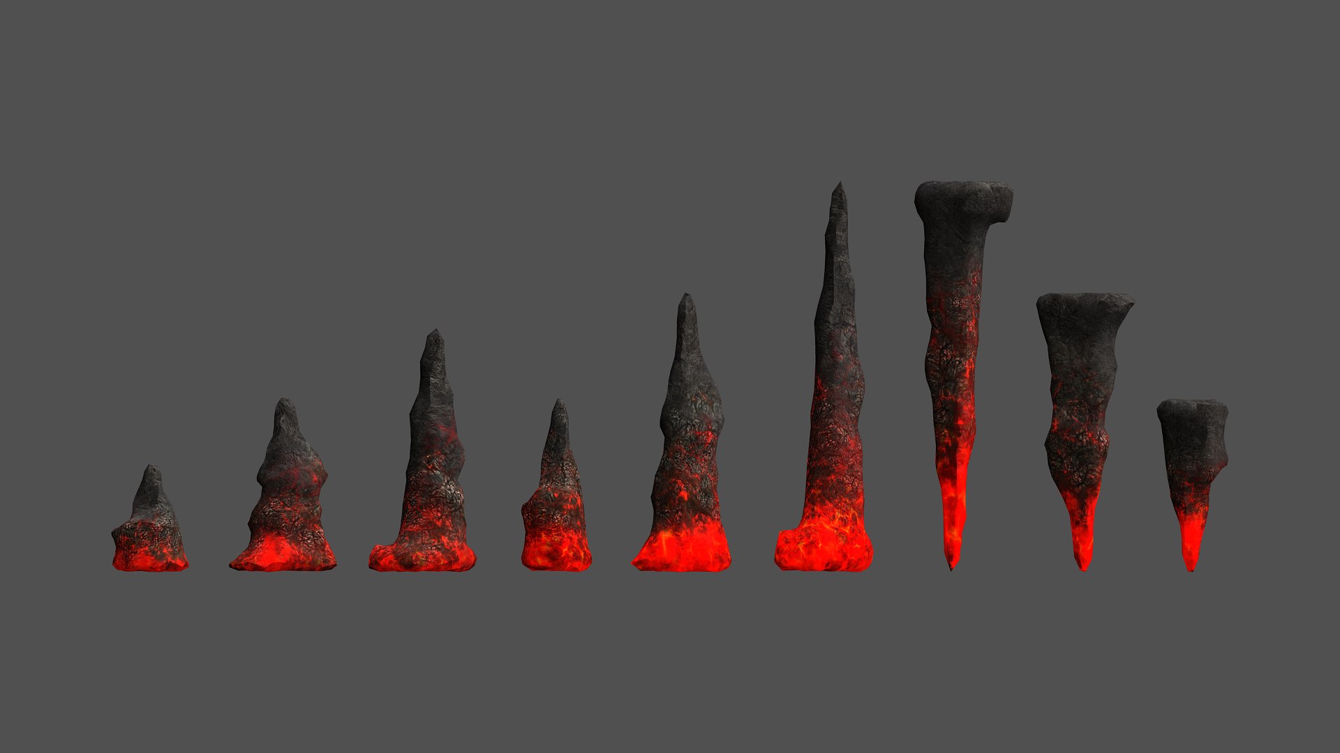 3D Set Stalagmites - Model - TurboSquid 1595114