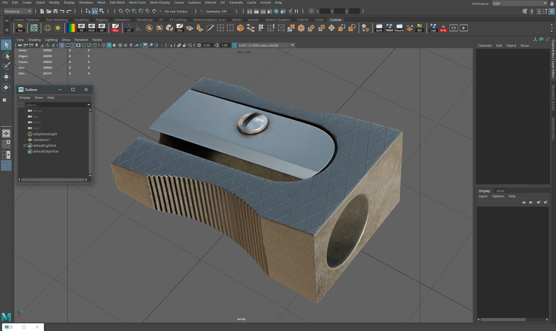 3D Classic Pencil Sharpener Model - TurboSquid 1804402