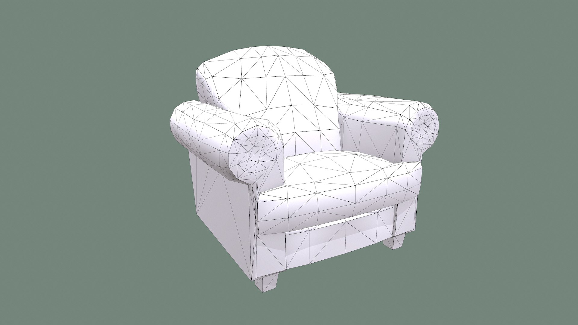 Free Armchair Low-poly PBR 3D - TurboSquid 2119110