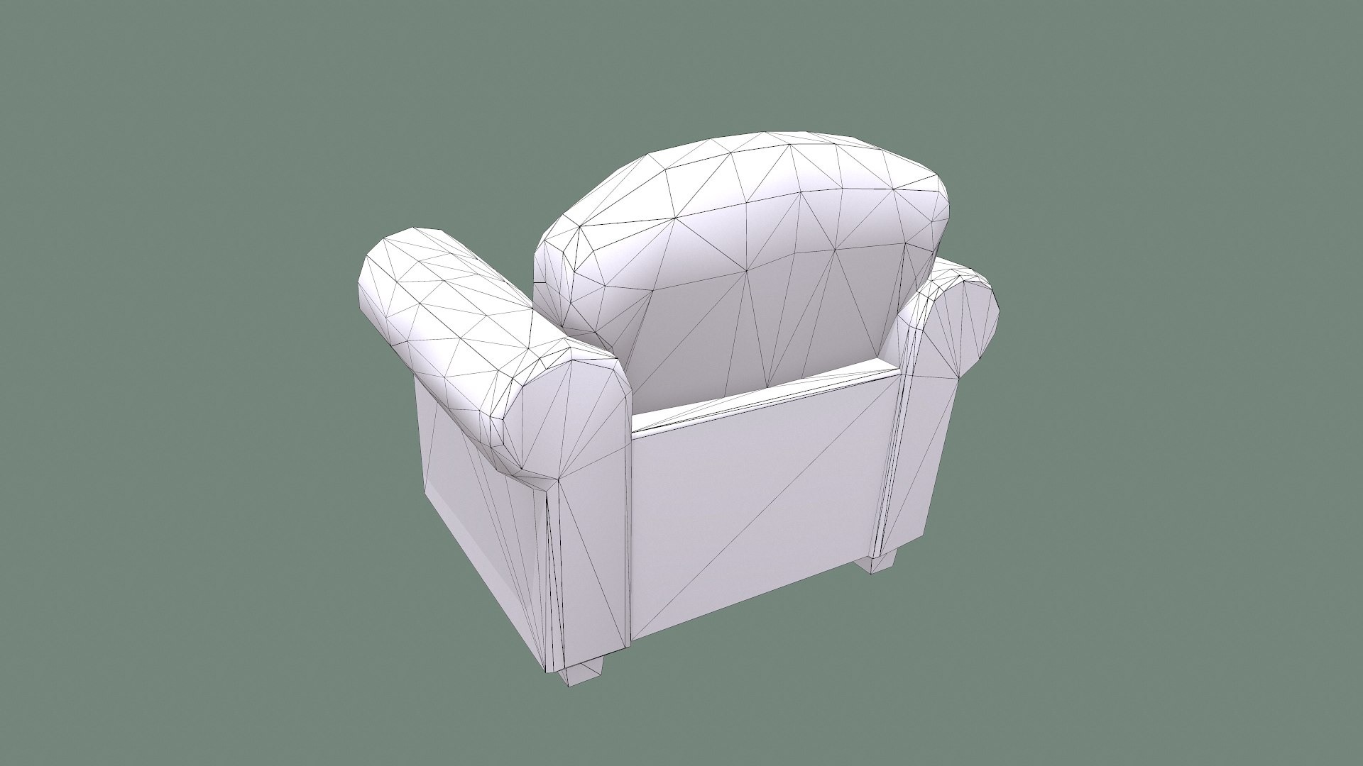 Free Armchair Low-poly PBR 3D - TurboSquid 2119110