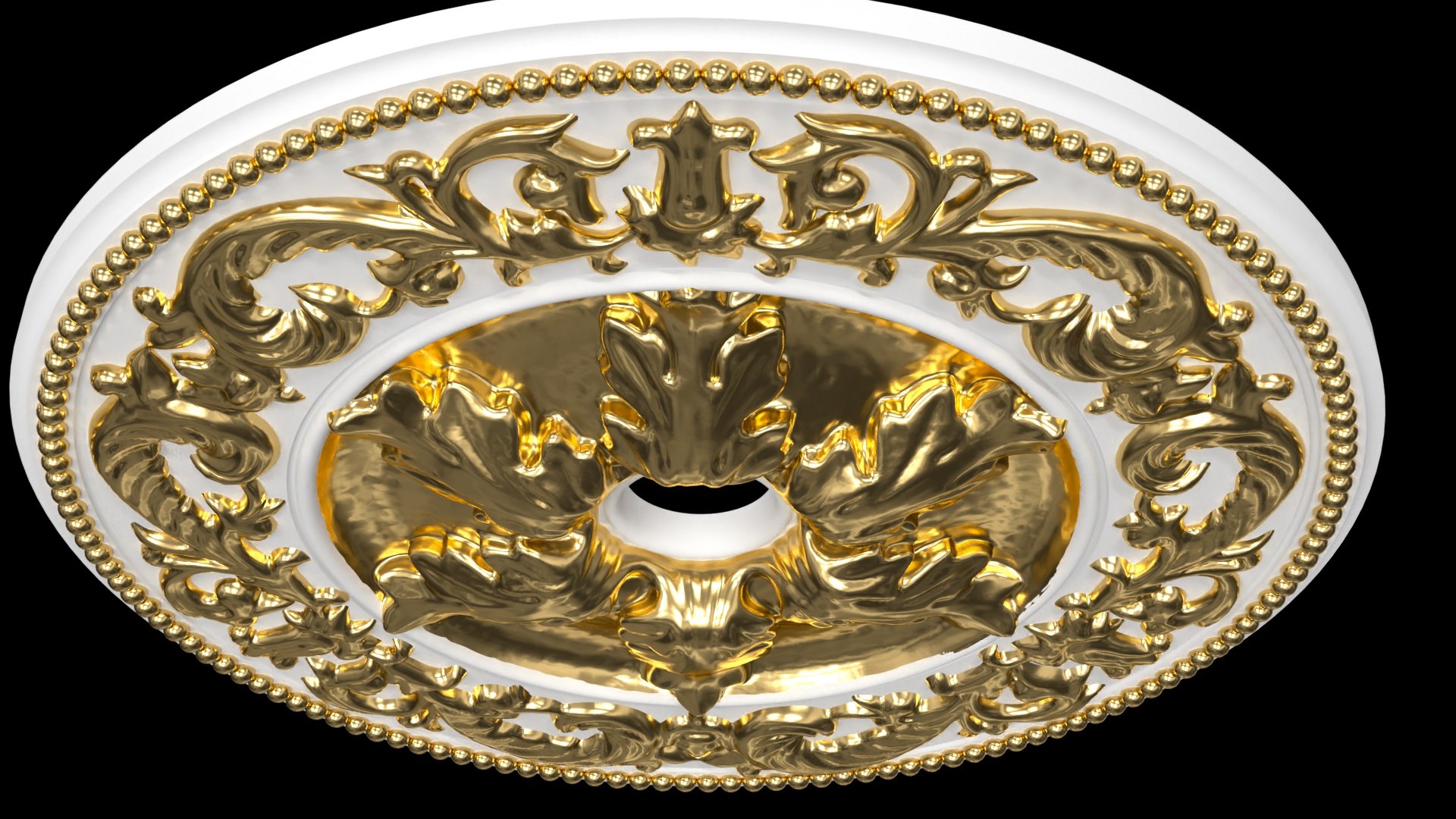 Ceiling Sockets Gypsum Plaster DR24 3D Model - TurboSquid 2014160