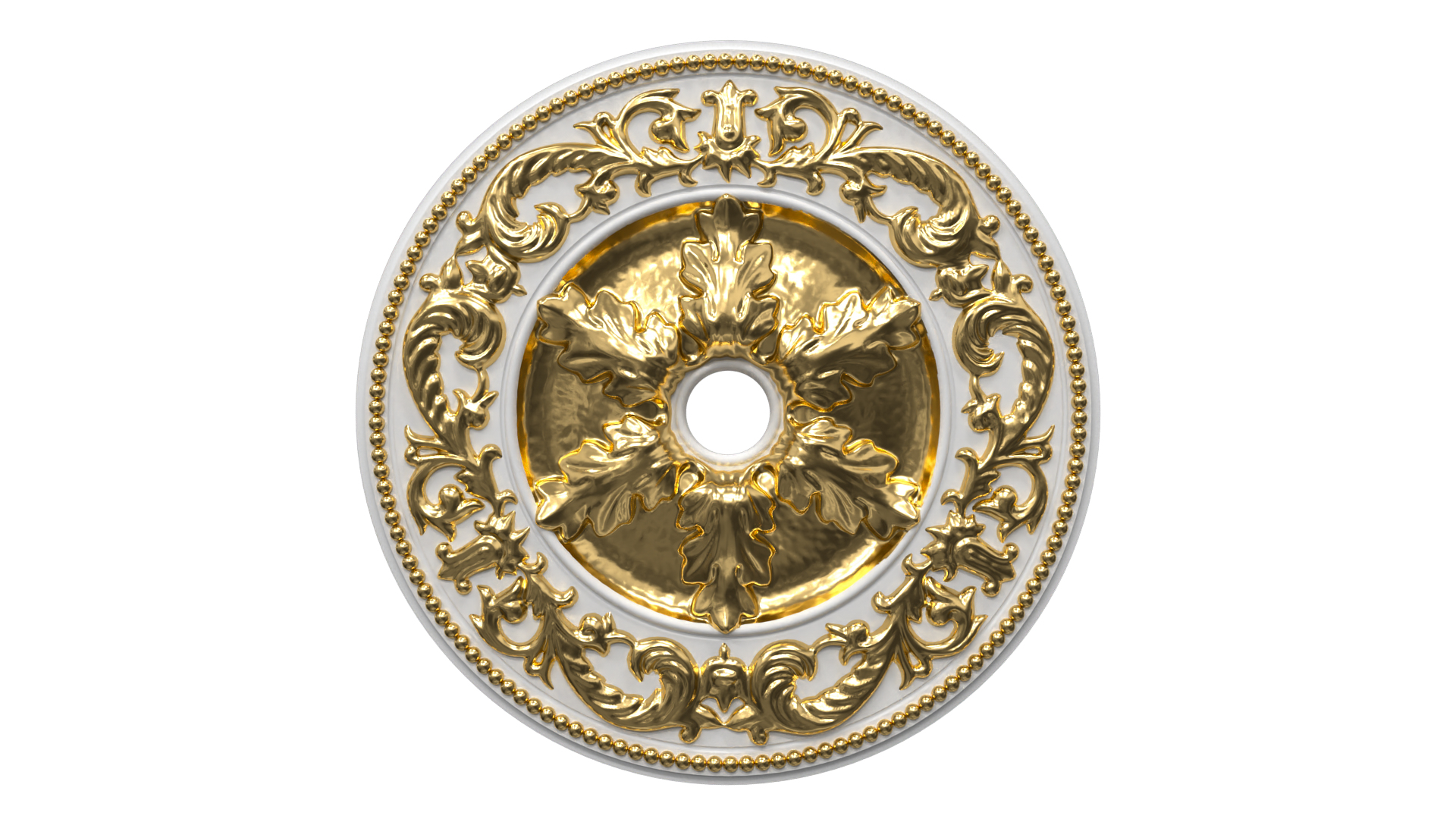 Ceiling Sockets Gypsum Plaster DR24 3D Model - TurboSquid 2014160