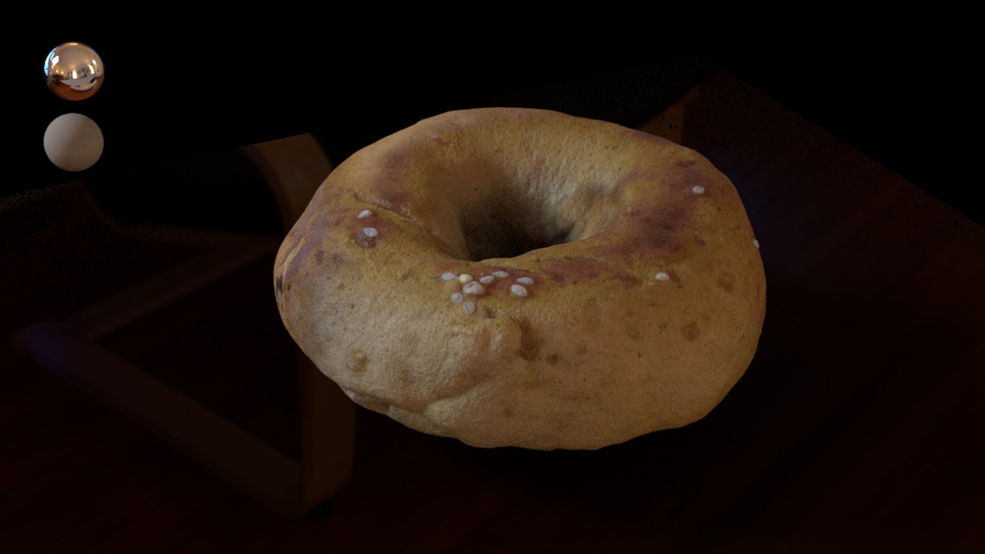 3D Model Plain Bagel - TurboSquid 1397637