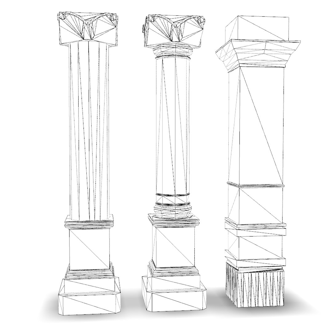 3d Columns