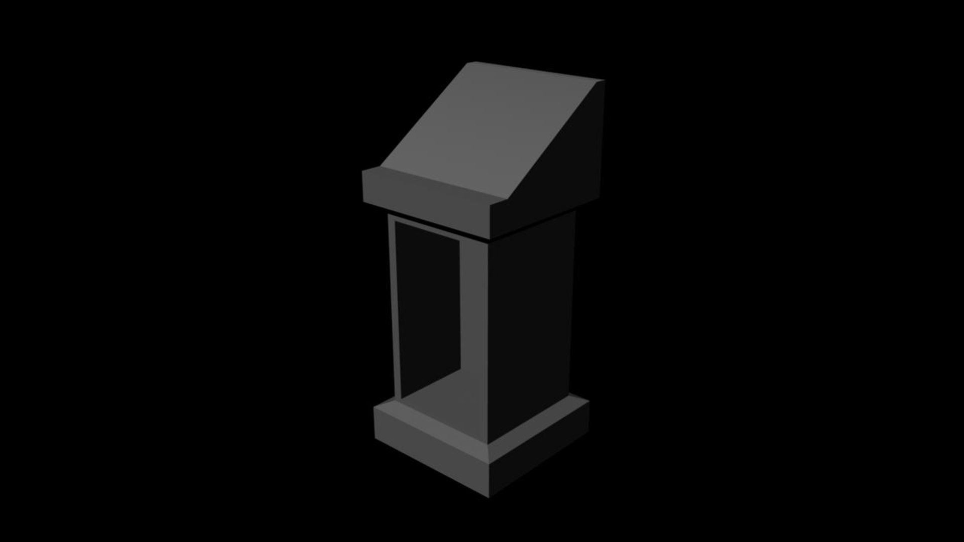 3d church pulpit