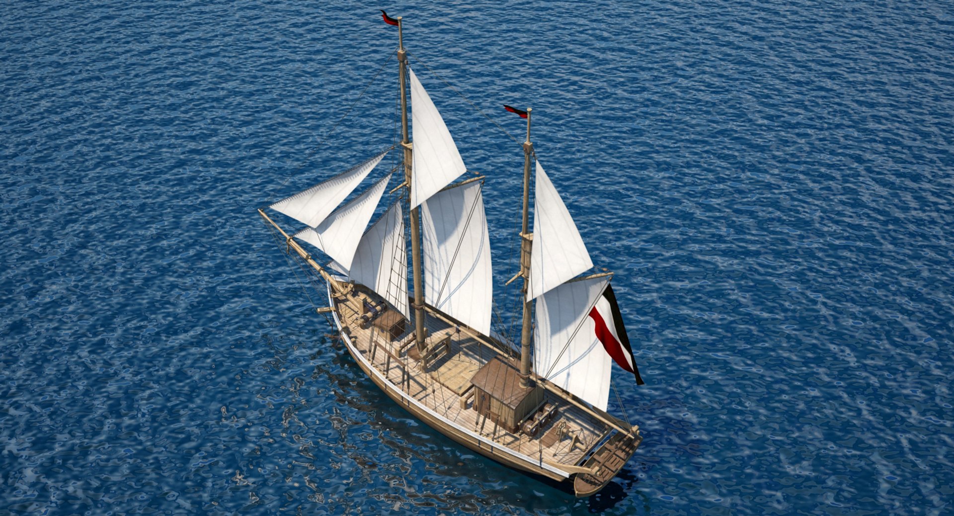 Galeas Ship Sea 3D Model - TurboSquid 1152106