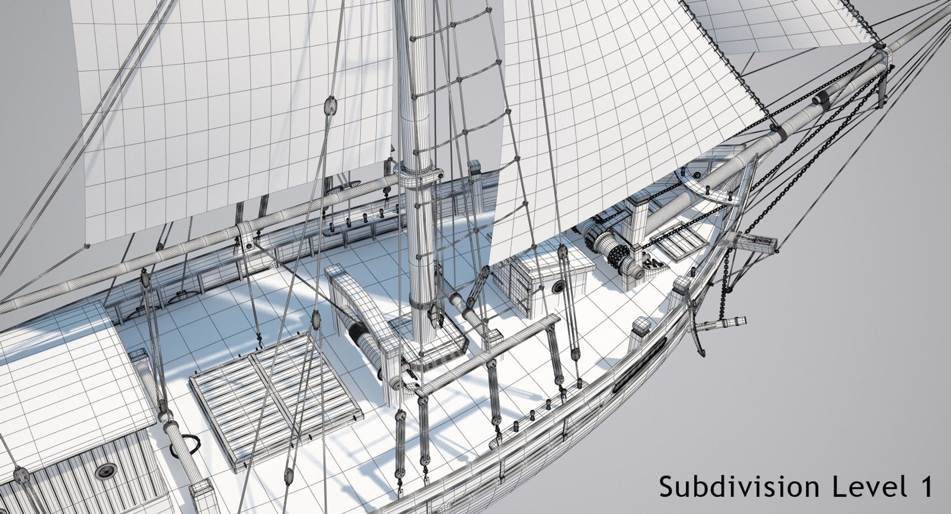 Galeas ship sea 3D model - TurboSquid 1152106