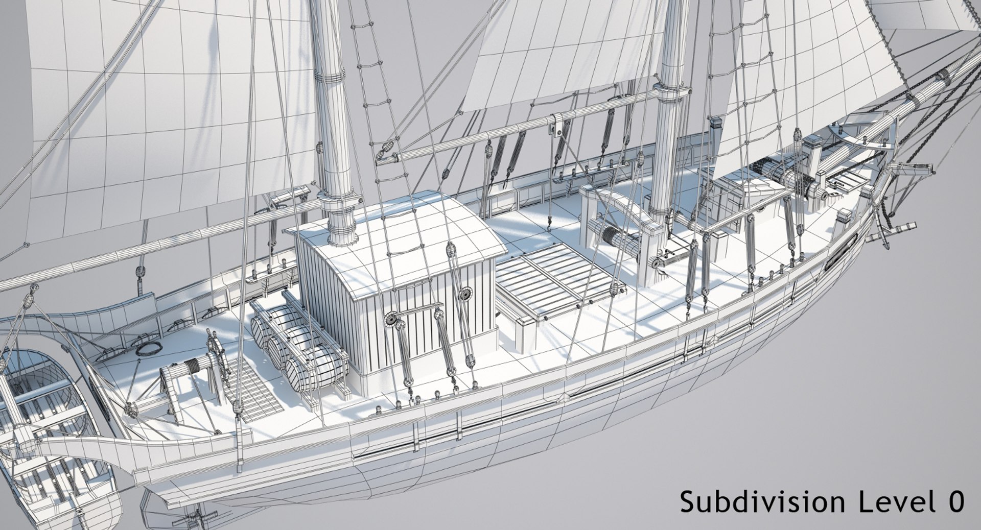 Galeas ship sea 3D model - TurboSquid 1152106