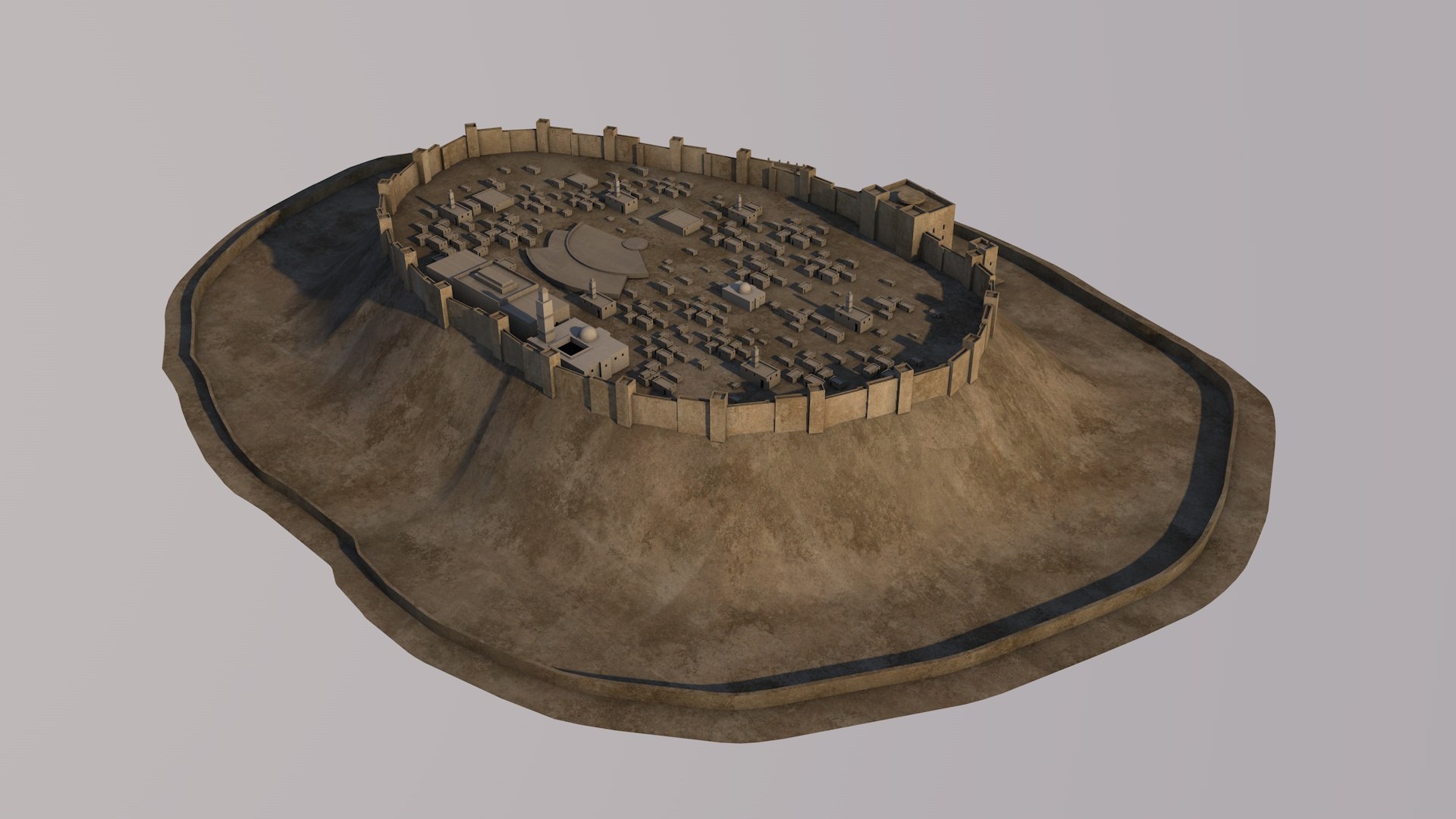 Aleppo Citadel 3D - TurboSquid 2093404