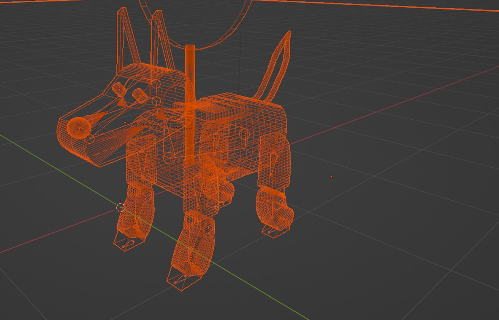 3D Model Low Poly Dog Mech - TurboSquid 1917054