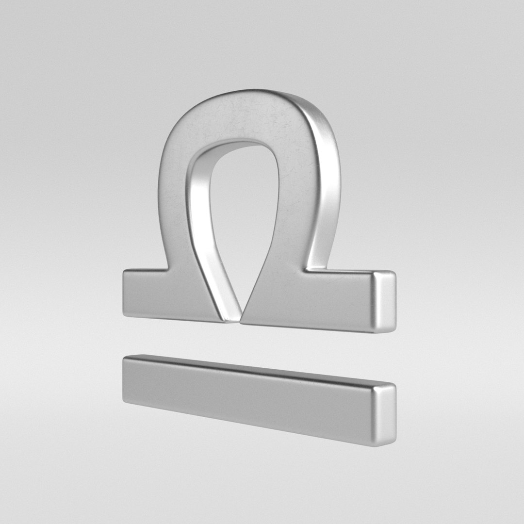 3D sign libra - TurboSquid 1623844