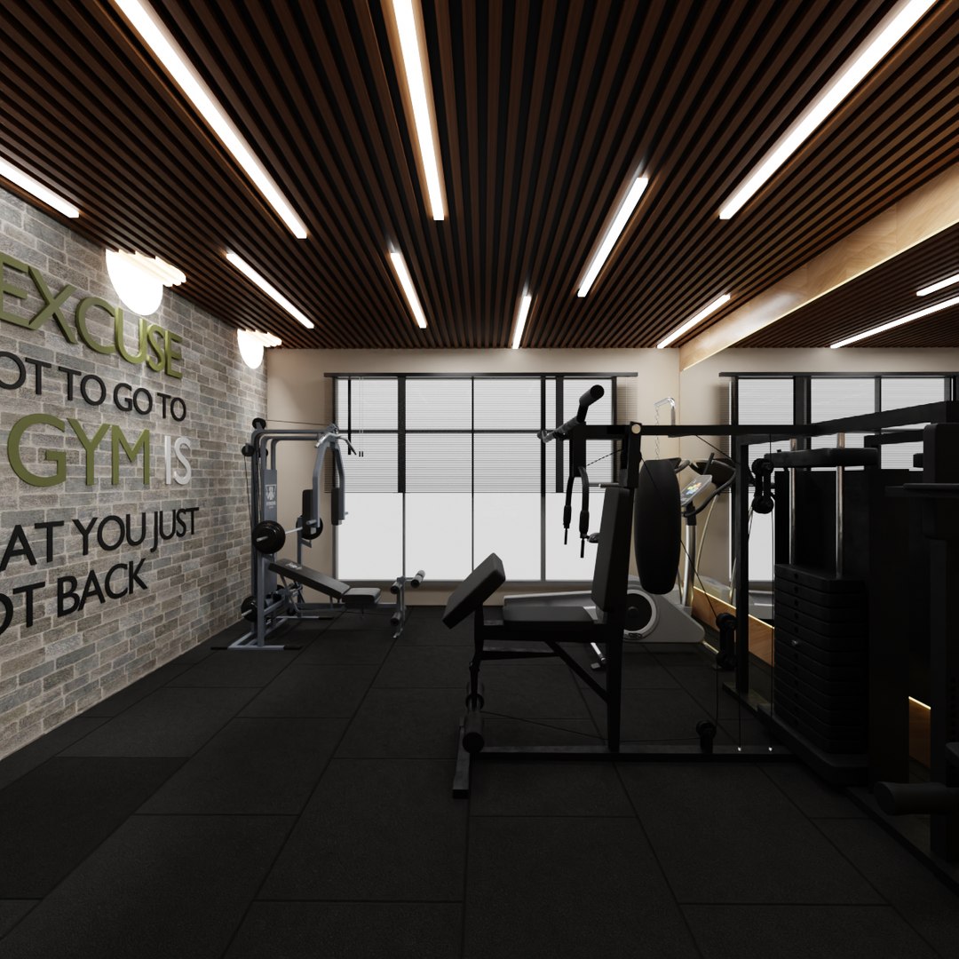 Personal GYM With Equipments 3D - TurboSquid 2304190