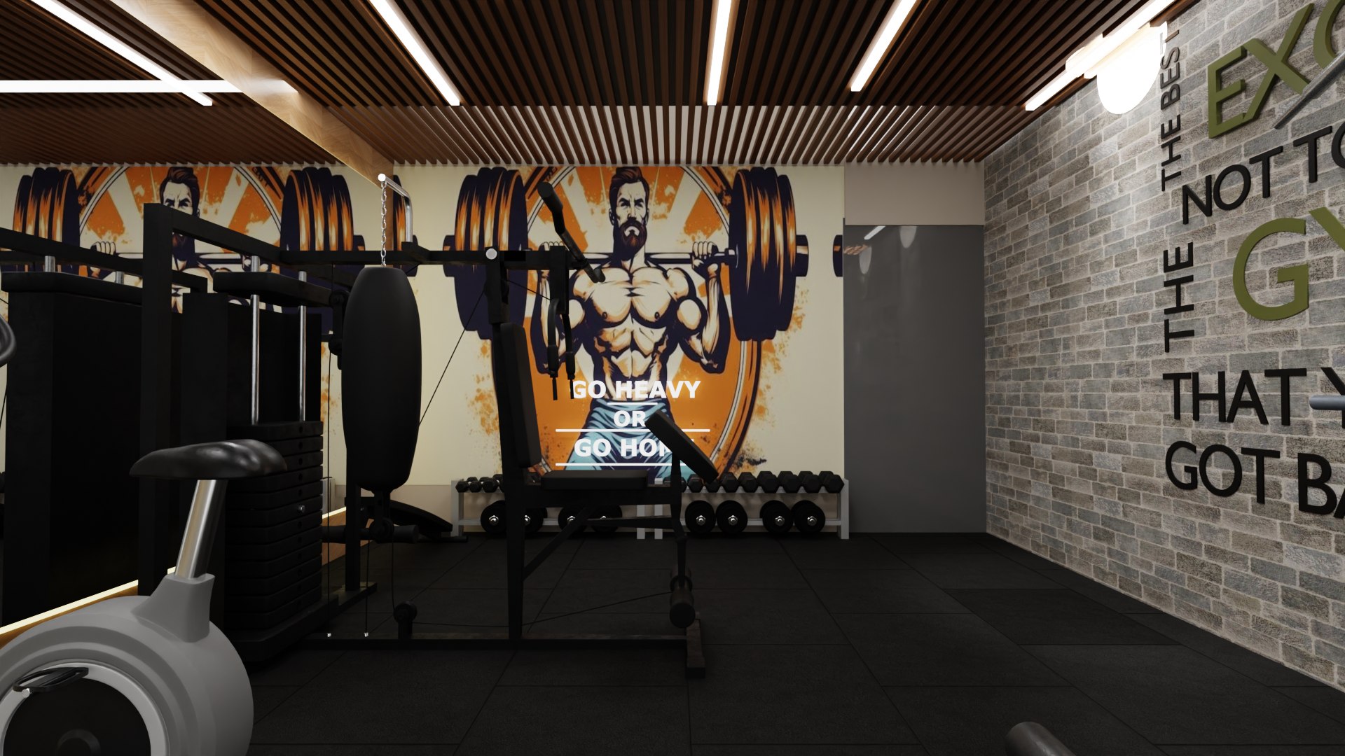 Personal GYM With Equipments 3D - TurboSquid 2304190