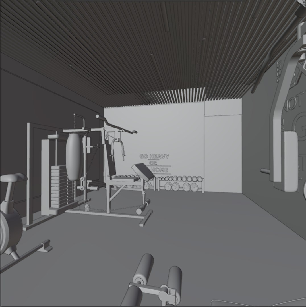 Personal GYM With Equipments 3D - TurboSquid 2304190