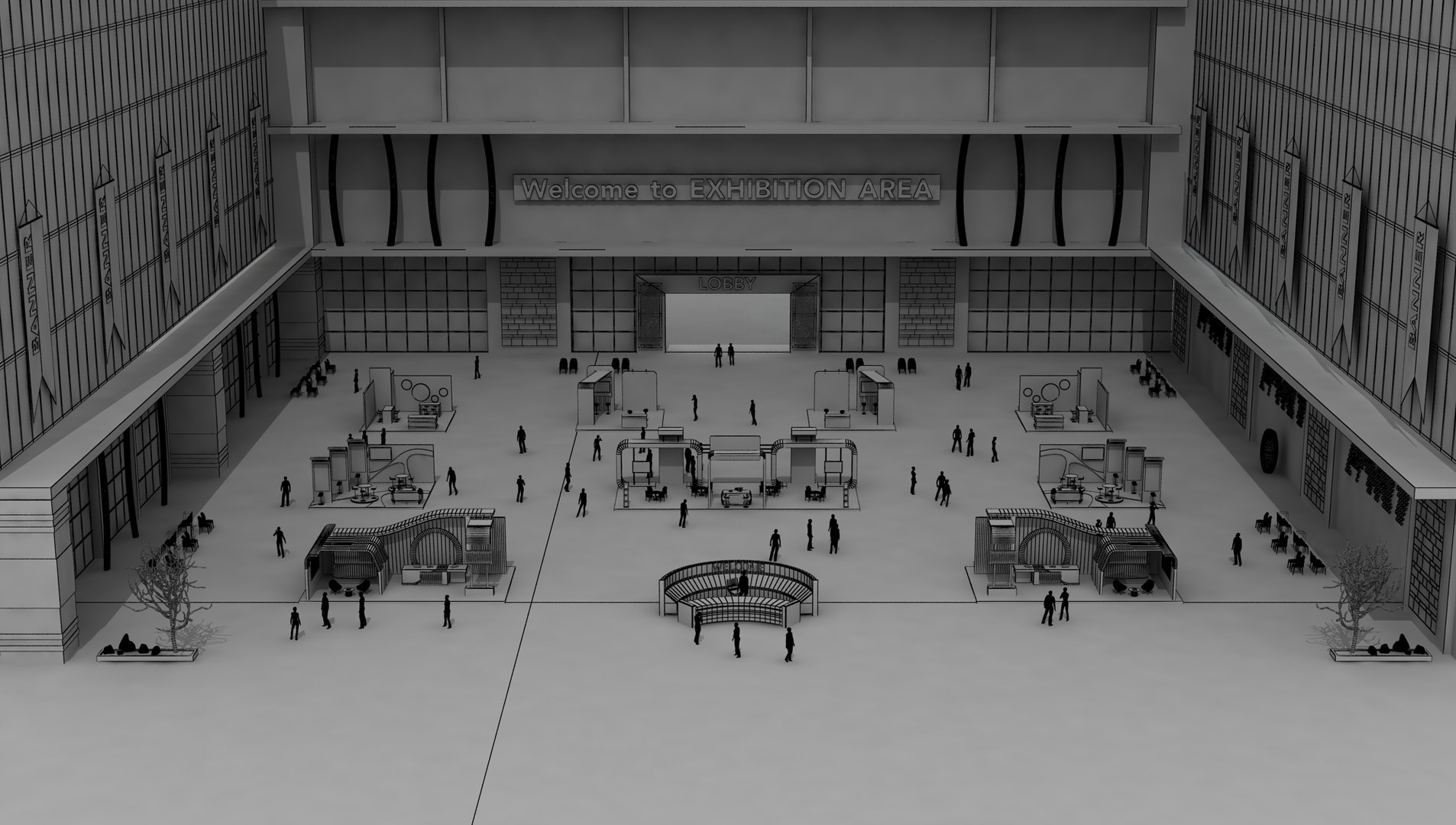 Exhibition Area Virtual Summit 3D - TurboSquid 1642262