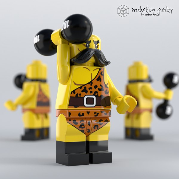 Lego circus strong man 3D - TurboSquid 1167922