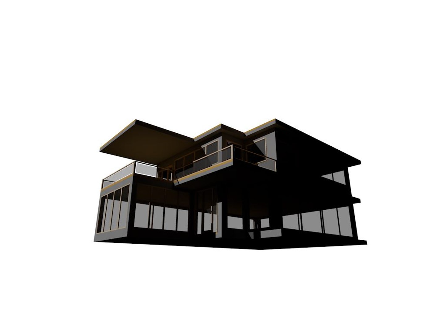 Modern Contemporary House 3d Model