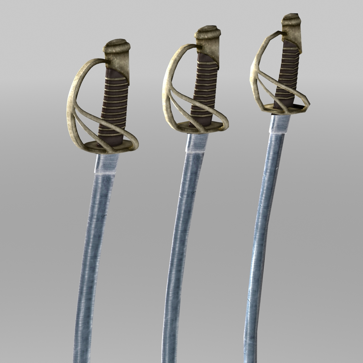 3d model nineteenth cavalry saber 3