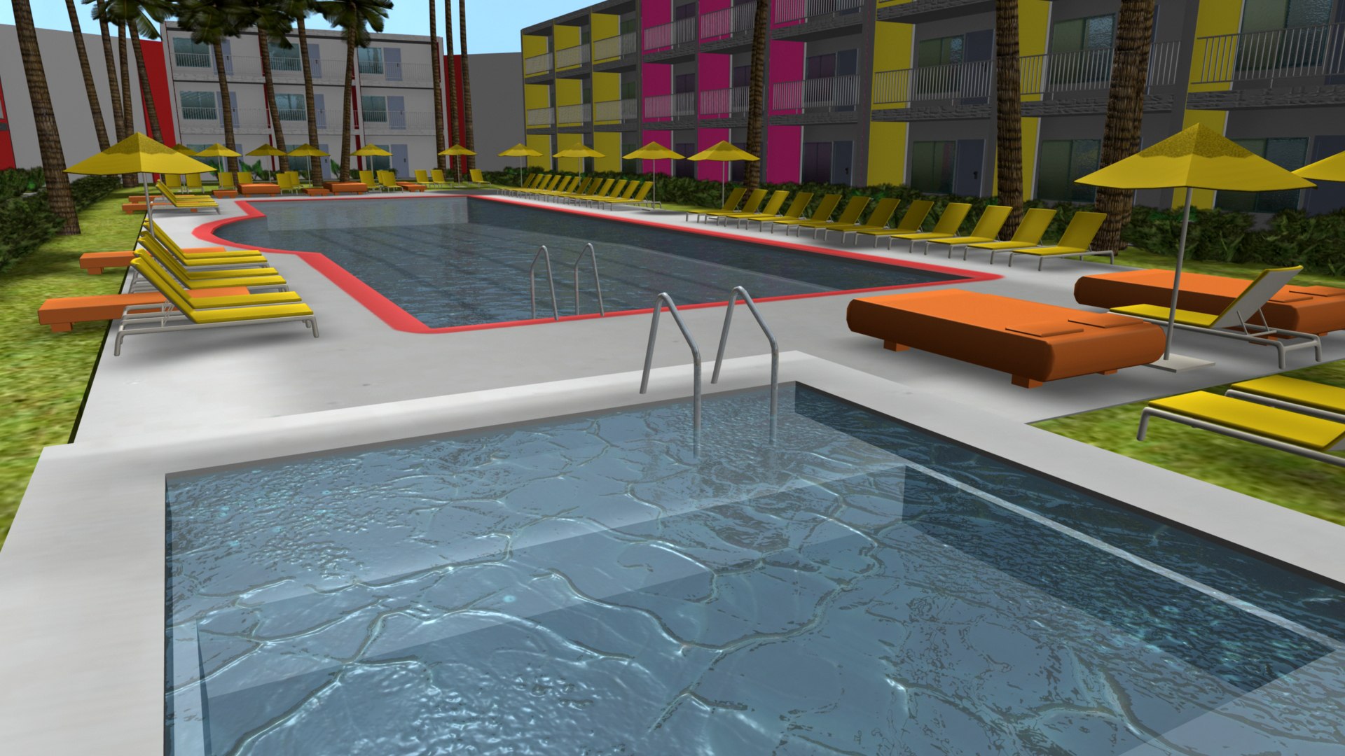 3D Hotel Resort - TurboSquid 1248052