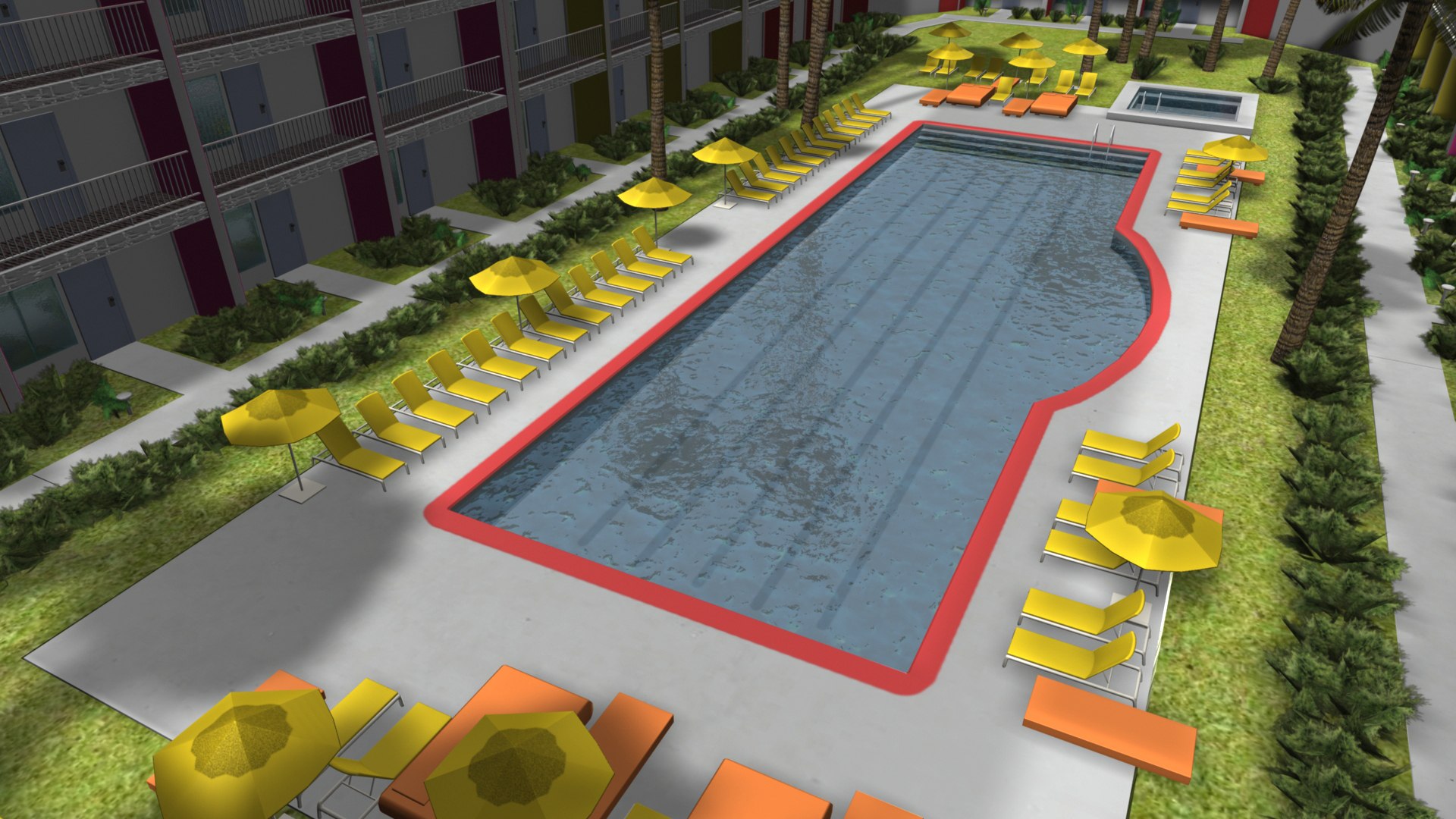 3D Hotel Resort - TurboSquid 1248052