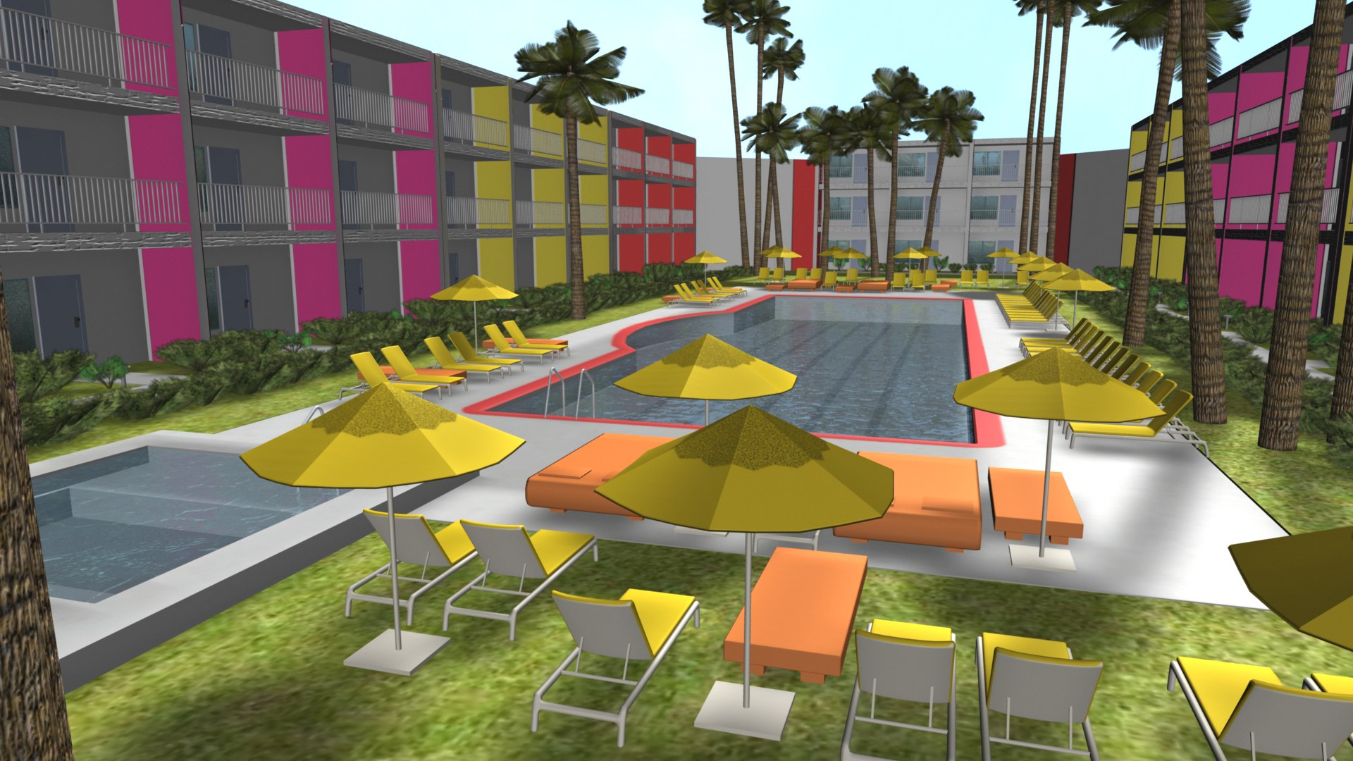 3D Hotel Resort - TurboSquid 1248052