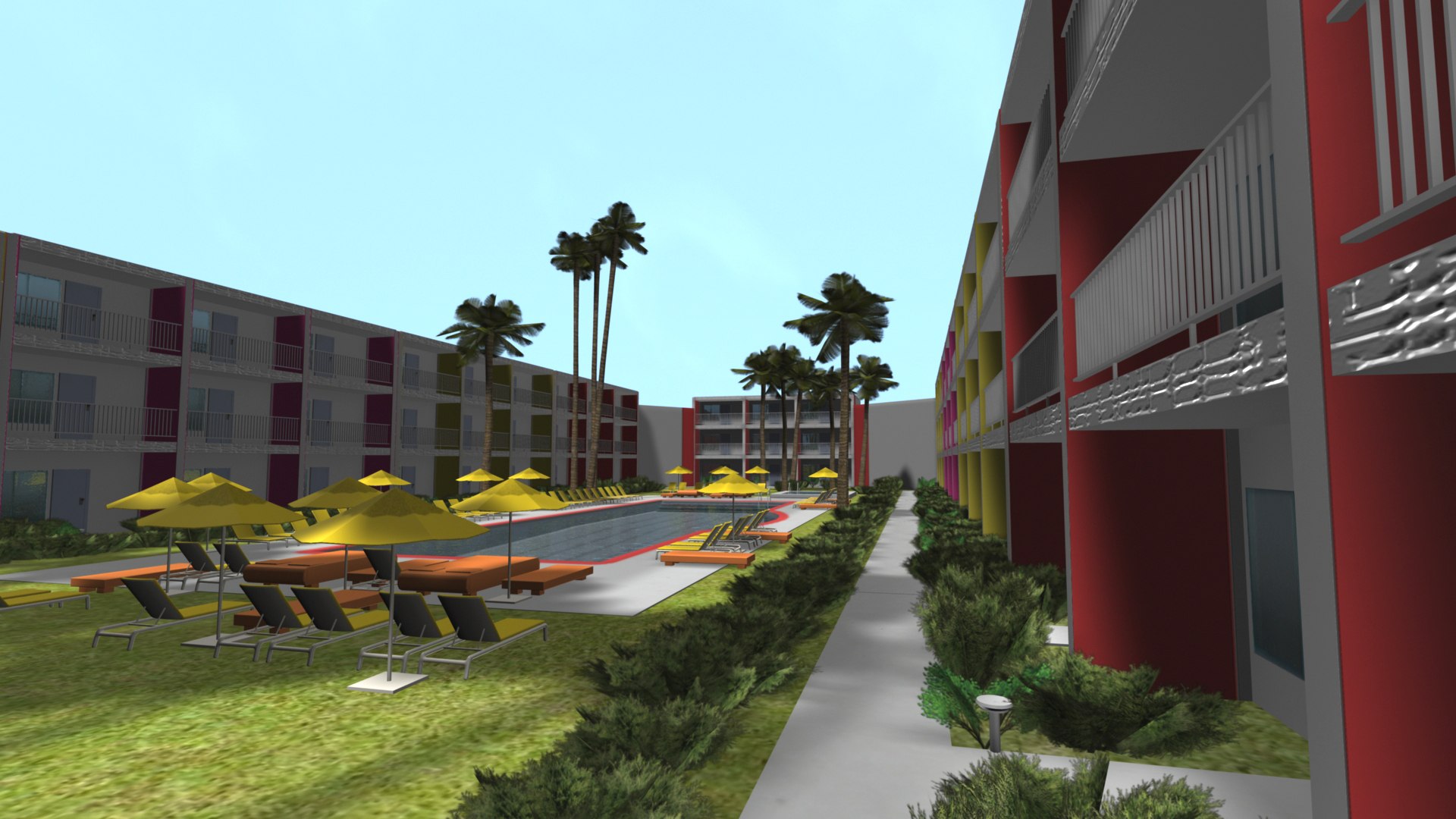 3D Hotel Resort - TurboSquid 1248052