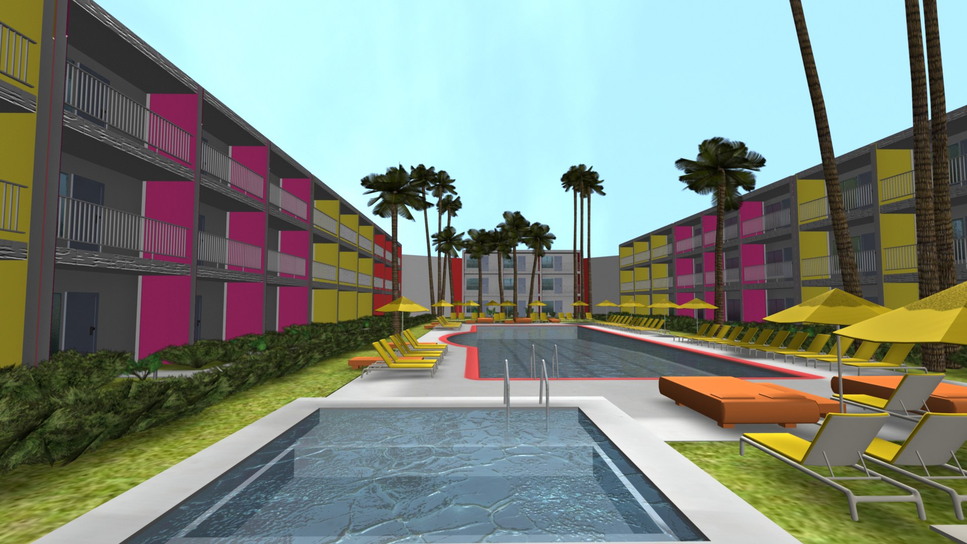 3D Hotel Resort - TurboSquid 1248052