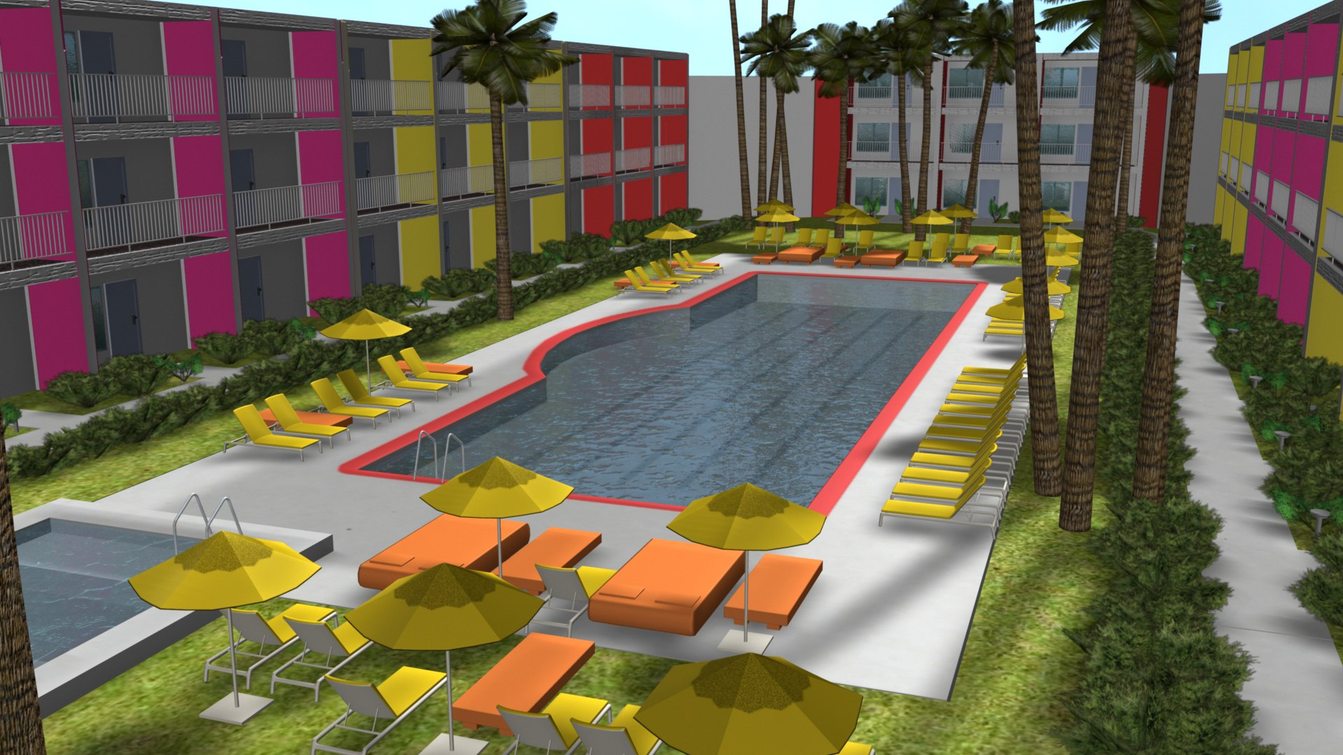 3D Hotel Resort - TurboSquid 1248052