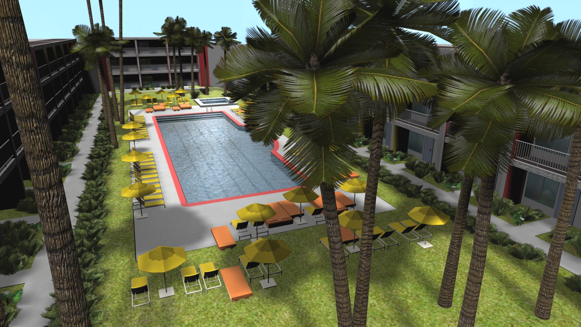 3D Hotel Resort - TurboSquid 1248052